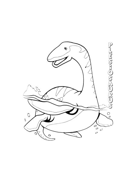 Plesiosaurus coloring pages