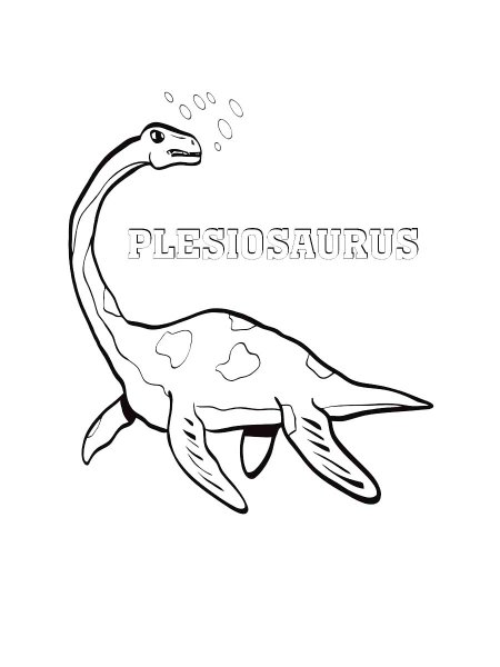 Plesiosaurus coloring pages