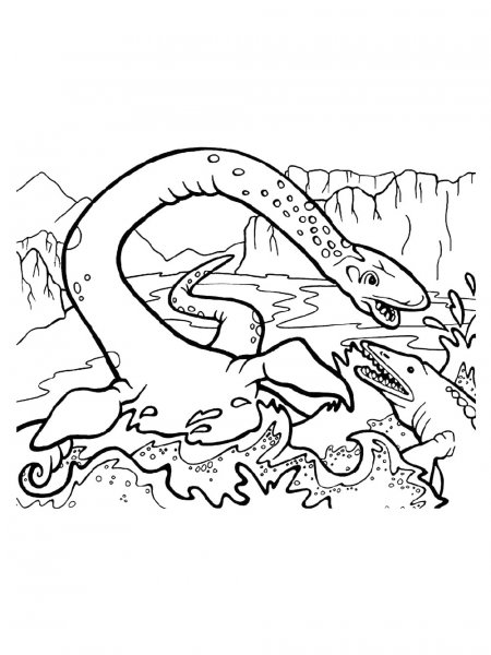 Plesiosaurus coloring pages