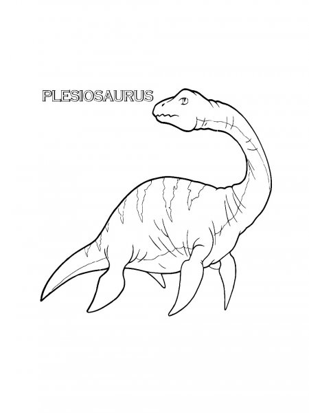 Plesiosaurus coloring pages