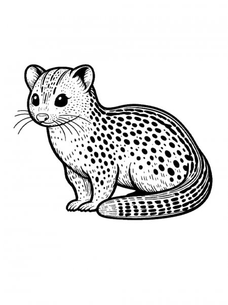 Quoll coloring pages