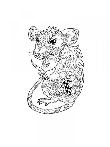 Rat coloring pages
