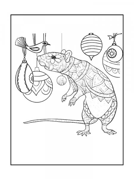 Rat coloring pages
