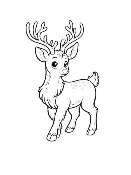 Red Deer coloring pages