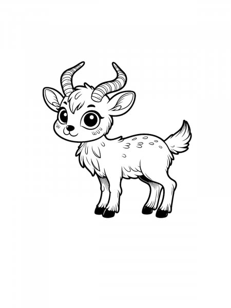 Saola coloring pages