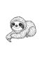 Sloth coloring pages