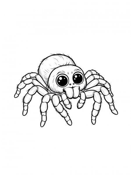 Spider coloring pages