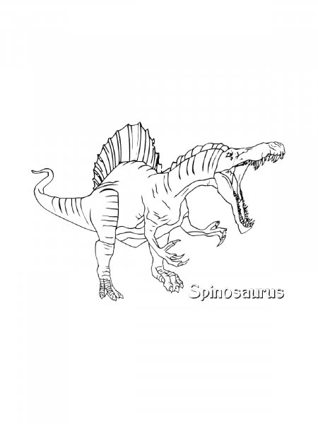 Spinosaurus coloring pages