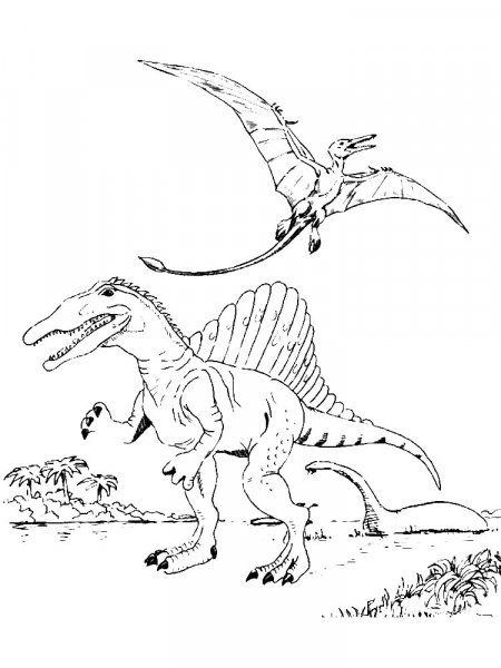 Spinosaurus coloring pages