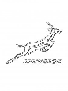 Springbok coloring pages