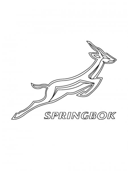 Springbok coloring pages
