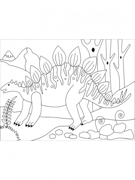 Stegosaurus coloring pages