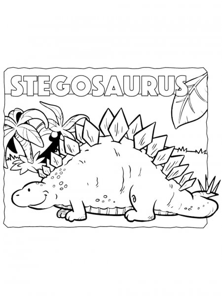 Stegosaurus coloring pages