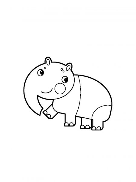 Tapir coloring pages