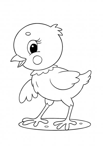 Baby Chick coloring pages