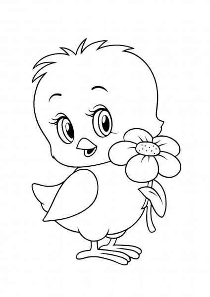 Baby Chick coloring pages