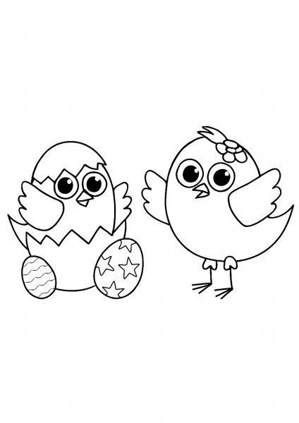 Baby Chick coloring pages