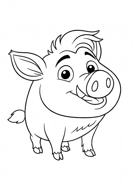 Boar coloring pages