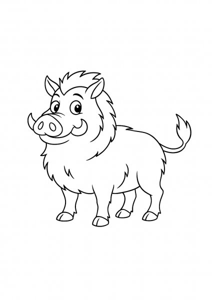 Boar coloring pages