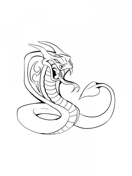 Cobra coloring pages