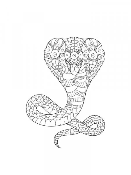 Cobra coloring pages