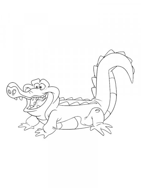 Crocodile coloring pages