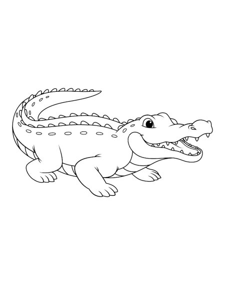 Crocodile coloring pages