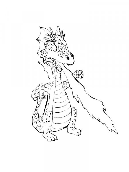 Dragons coloring pages