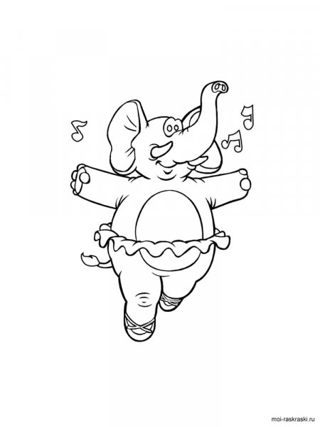 Elephant coloring pages
