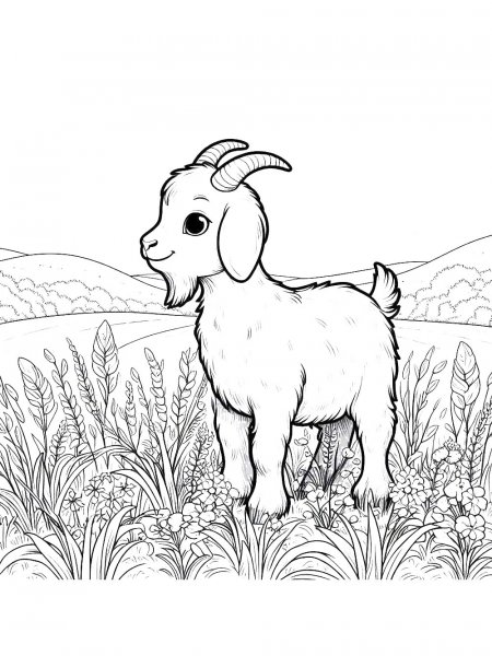 Goat coloring pages