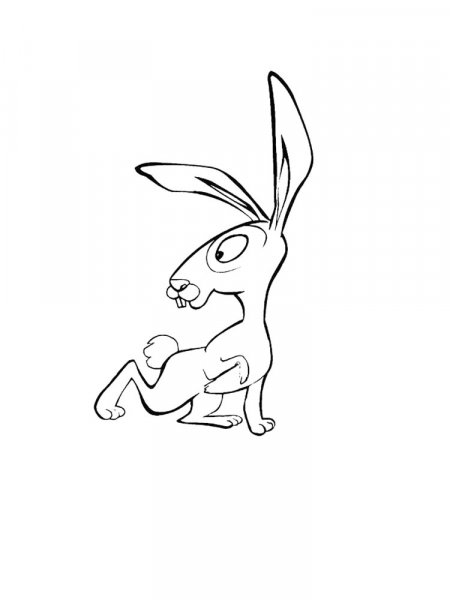 Hare Coloring Pages (Free Printables for Kids)