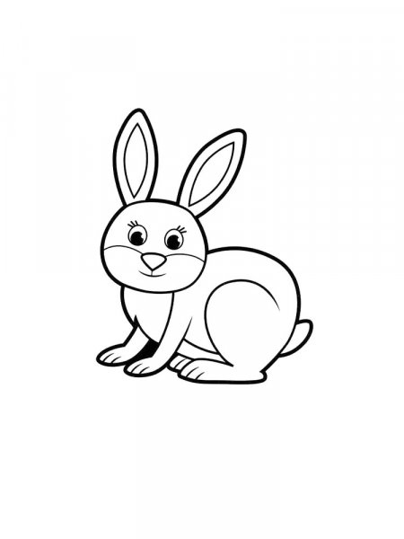 Hare coloring pages