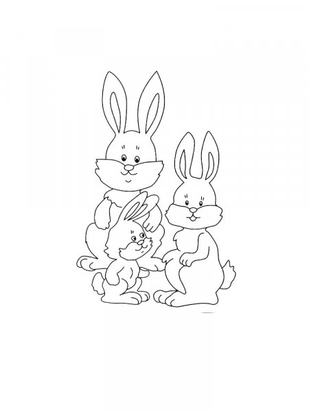 Hare coloring pages