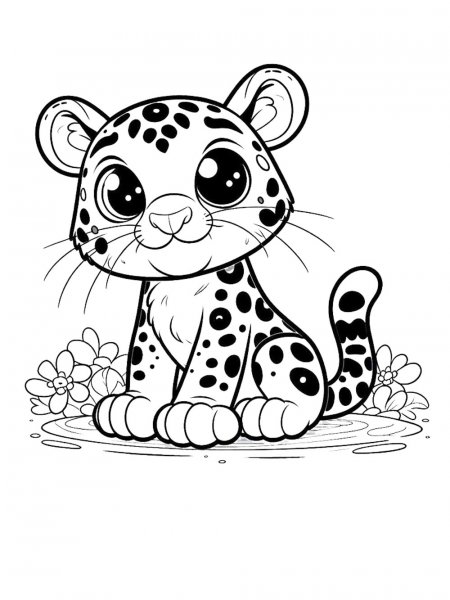 Jaguar coloring pages