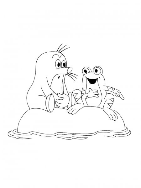 Mole coloring pages