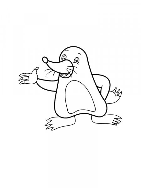 Mole coloring pages
