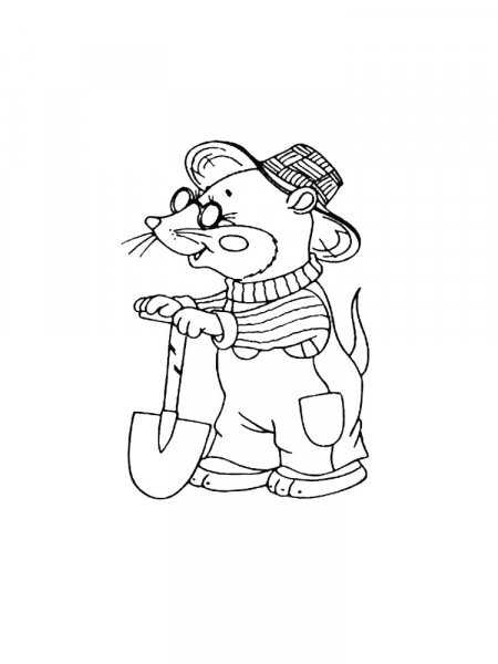 Mole coloring pages
