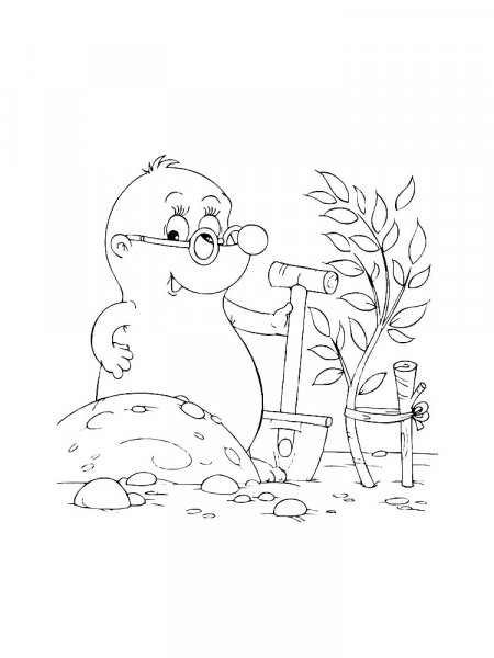 Mole coloring pages
