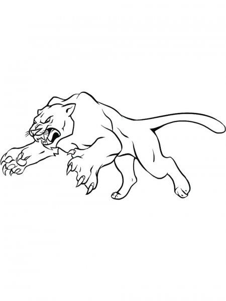 Panther coloring pages