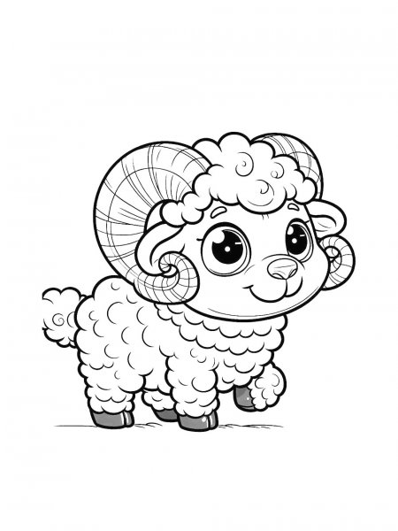 Ram coloring pages