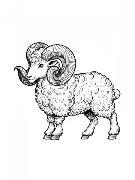 Ram coloring pages