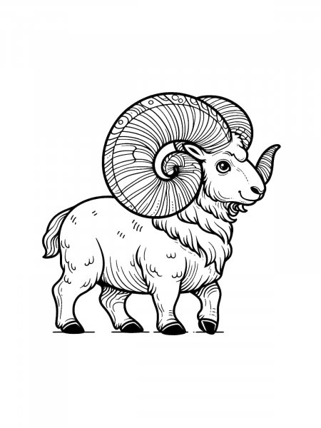 Ram coloring pages