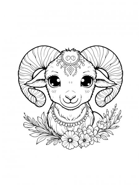 Ram coloring pages