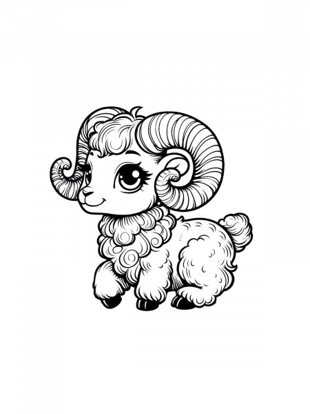 Ram coloring pages
