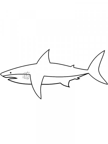 Sharks coloring pages. Download and print sharks coloring pages