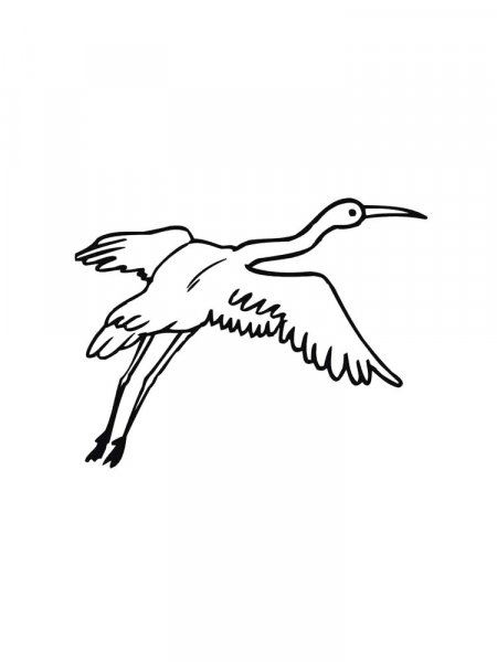 Crane coloring pages
