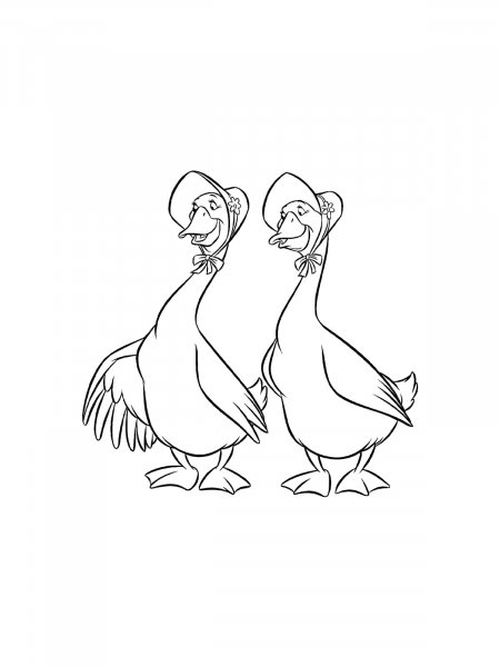 Goose coloring pages