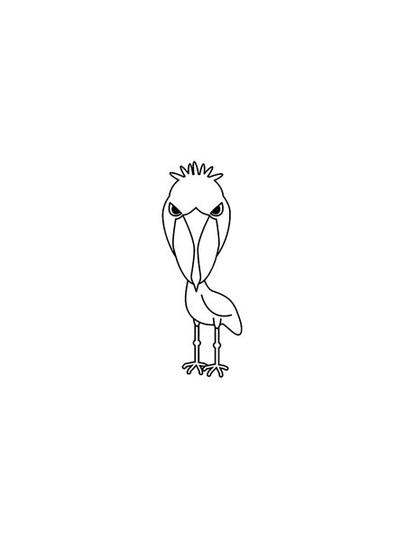 Shoebill coloring pages - Free Printable