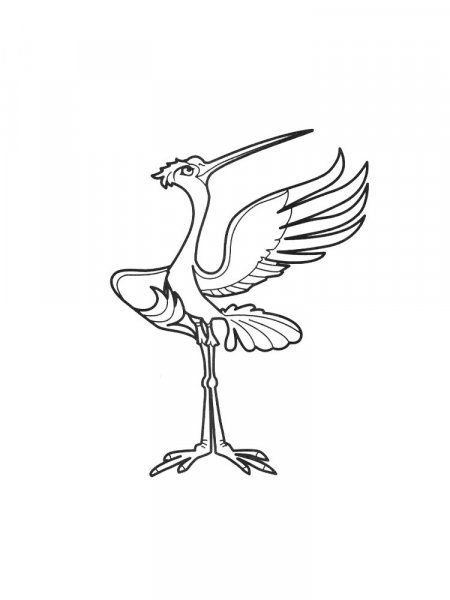 Stork coloring pages