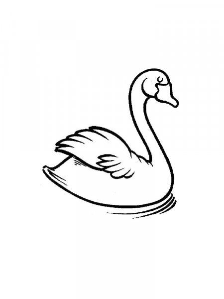 Swan coloring pages